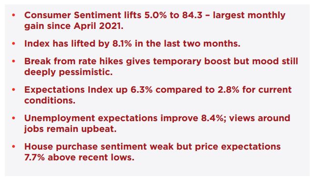 Consumer sentiment lifts off "depressing low" - MacroBusiness